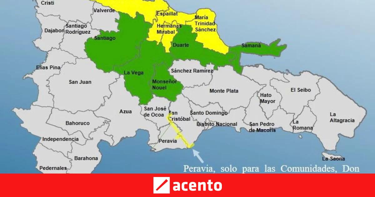 COE eleva a 11 las provincias en alerta por vaguada | Acento
