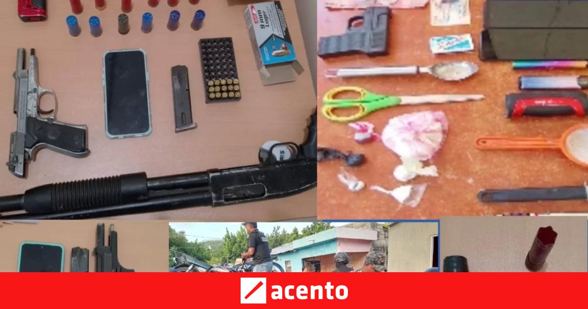 Detienen tres personas en allanamientos en Barahona e incautan armas y drogas | Acento