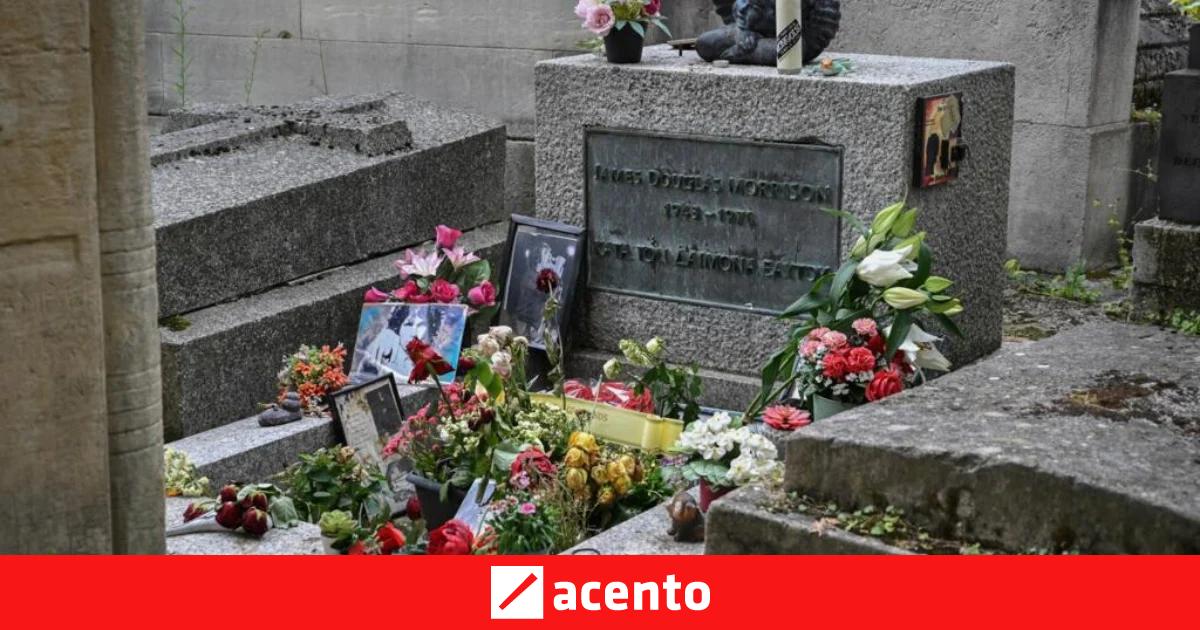 Encuentran el busto de la tumba de Jim Morrison robado en París en 1988 | Acento
