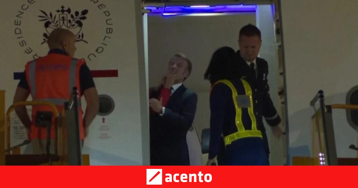 Momento de complicidad o golpe en la cara: la imagen de los Macron que ...