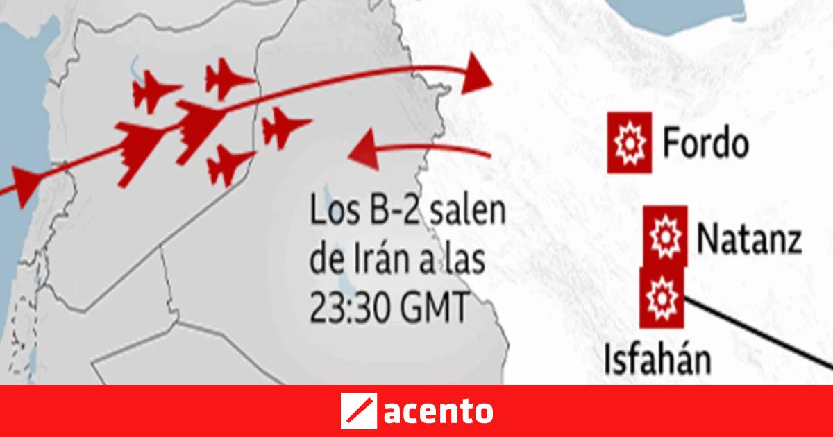Los mapas y gráficos que muestran cómo fue 'Martillo de Medianoche', la operación militar de EE ...